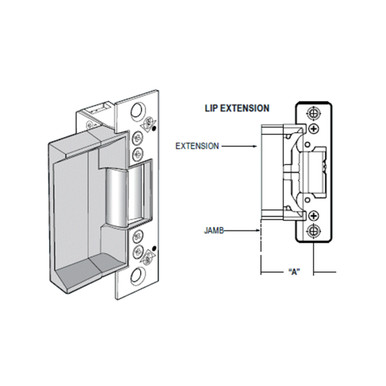 Adams Rite 91 0171 13, 3" Lip Extension 7100 Series, (Dim A) - R&H ...
