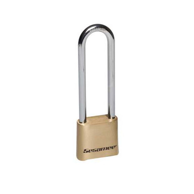 CCL-K440, SESAMEE BRASS PADLOCK, W/ 4" SHACKLE - R&H Security Hardware