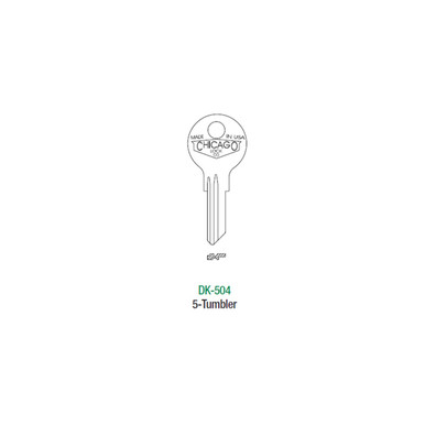 CHI-DK-504, CHICAGO KEY BLANK, - R&H Security Hardware