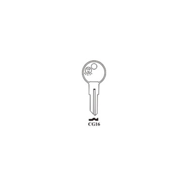 JMA CG16-BR Brass Key Blanks, CHI-12DE, 50/Box - R&H Security Hardware