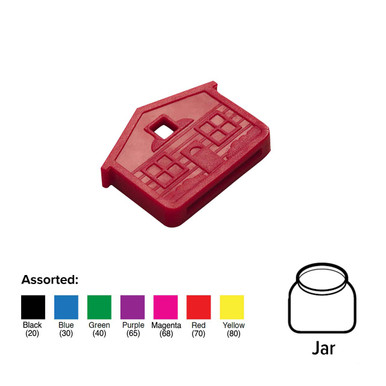 LUC-16225, HOUSE KEY CAP - ASST (100/JAR) - R&H Security Hardware