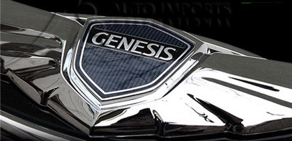 Genesis Coupe Loden GENUINE Wing Badge Chrome - Korean Auto Imports