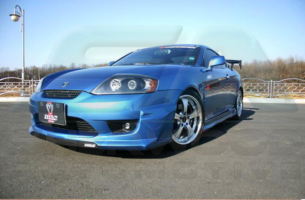 03-06 Tiburon M&S Front Bumper Attachment w/ Diffusor - Korean Auto Imports