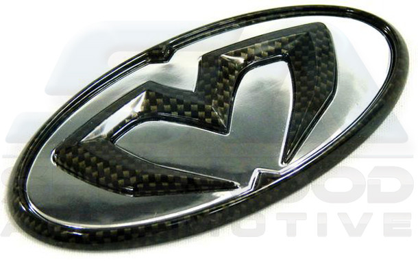 Equus M&S Carbon/Chrome Grill Trunk Steering Emblem 3pc - Korean Auto ...