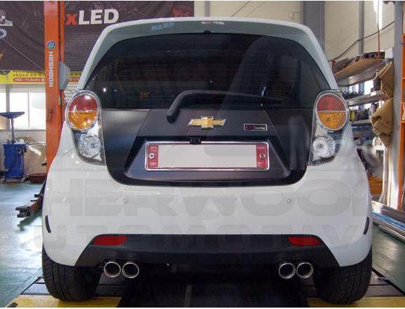 Chevy Spark Dual Round Exhaust Tip DIY Set 6pc - Korean Auto Imports