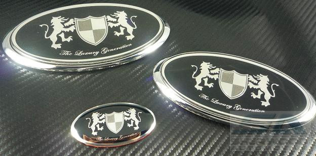2011+ Sportage Luxgen Premium Emblem Package 3pc - Korean Auto Imports