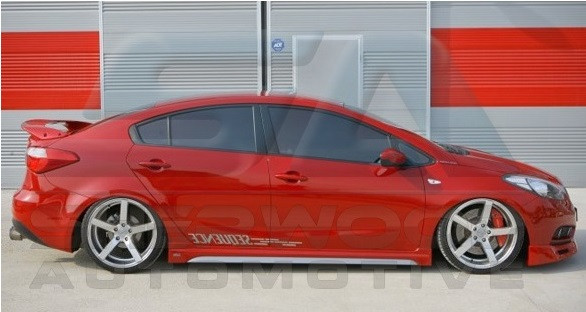 2014+ Forte K3 Sequence Side Skirts Set 2pc - Korean Auto Imports