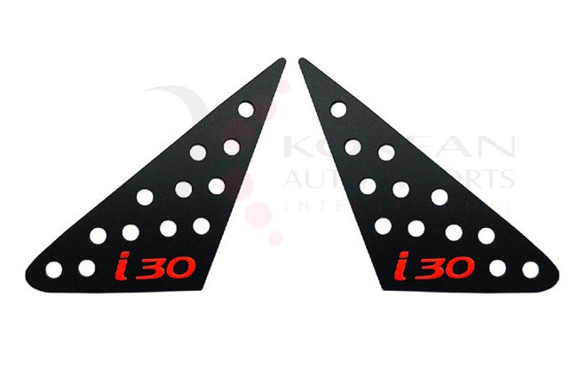 2012+ i30/Elantra GT BLACK/RED Rear Window Cover Set 2pc - Korean Auto ...