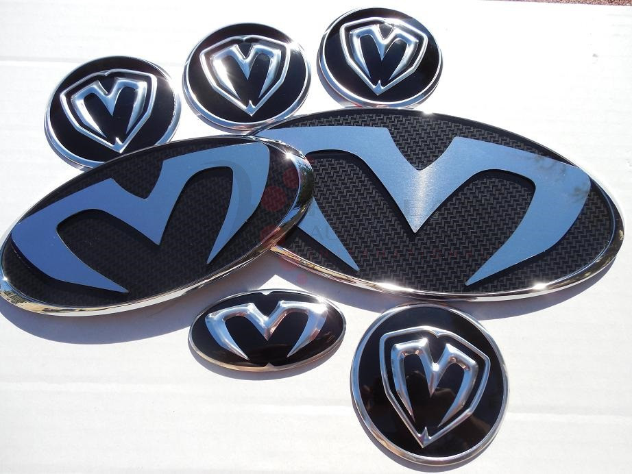 Equus LODEN "M" Carbon/Stainless Steel Badge Emblem Grill Trunk Caps ...