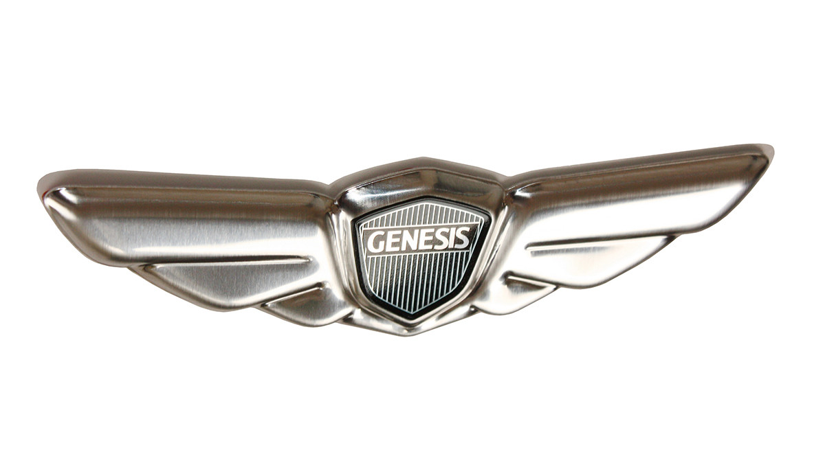 2015+ Genesis Coupe (2pc) Genesis WING Mini Accent Emblem Badge Logo ...