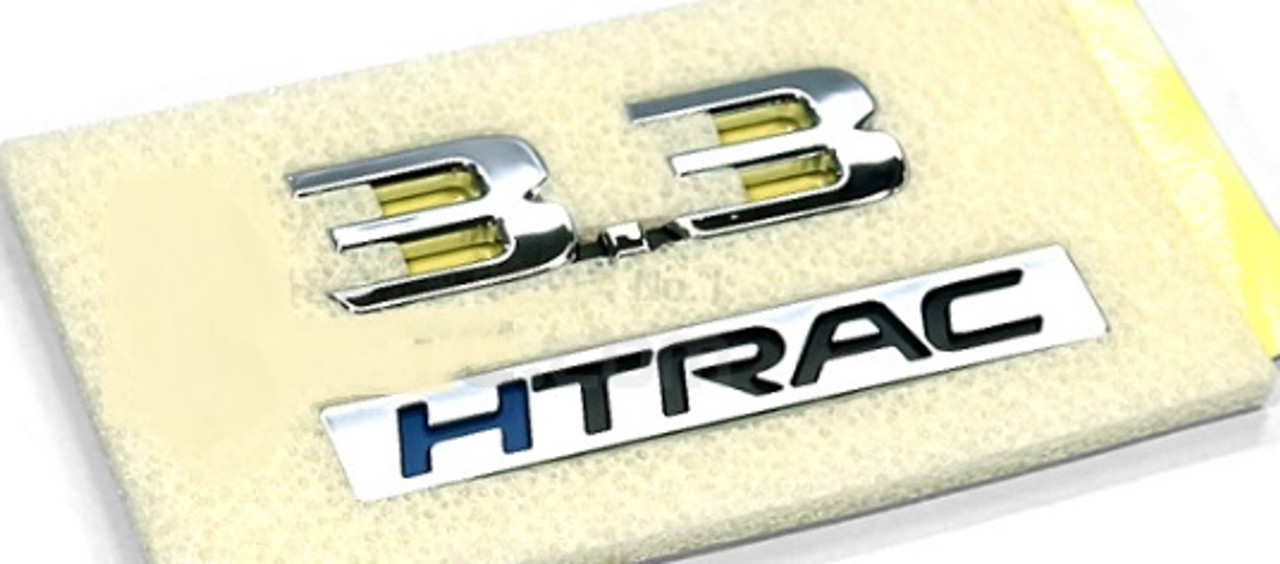 2017+ Genesis G80 "3.3 HTRAC" OEM Chrome Letter Emblem - Korean Auto Imports