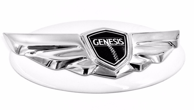 Genesis Coupe NAA Ceramic white custom painted base emblem genuine ...