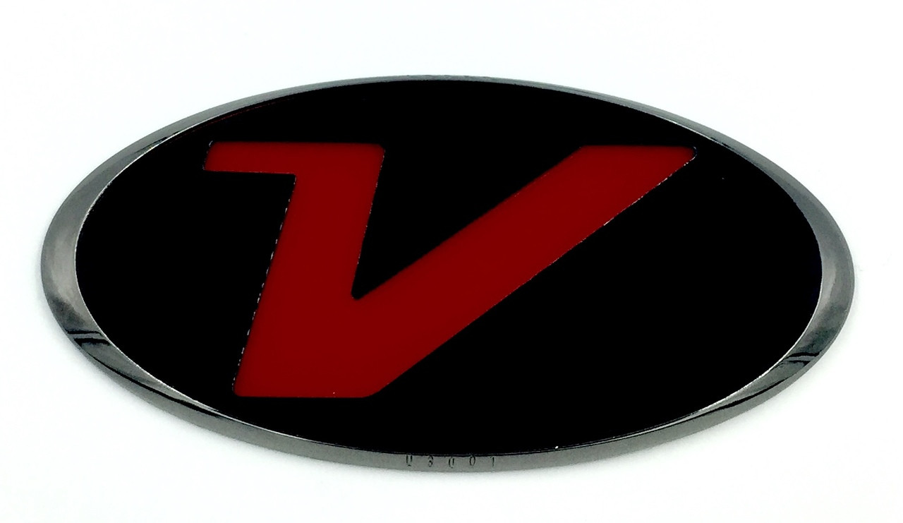 V badge emblem for the Hyundai Veloster base turbo model color V logo ...