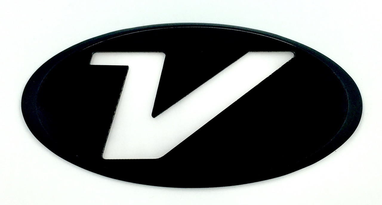 V badge emblem for the Hyundai Veloster base turbo model color V logo ...