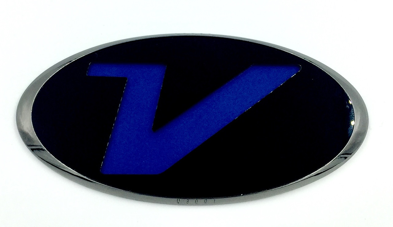 V badge emblem for the Hyundai Veloster base turbo model color V logo ...
