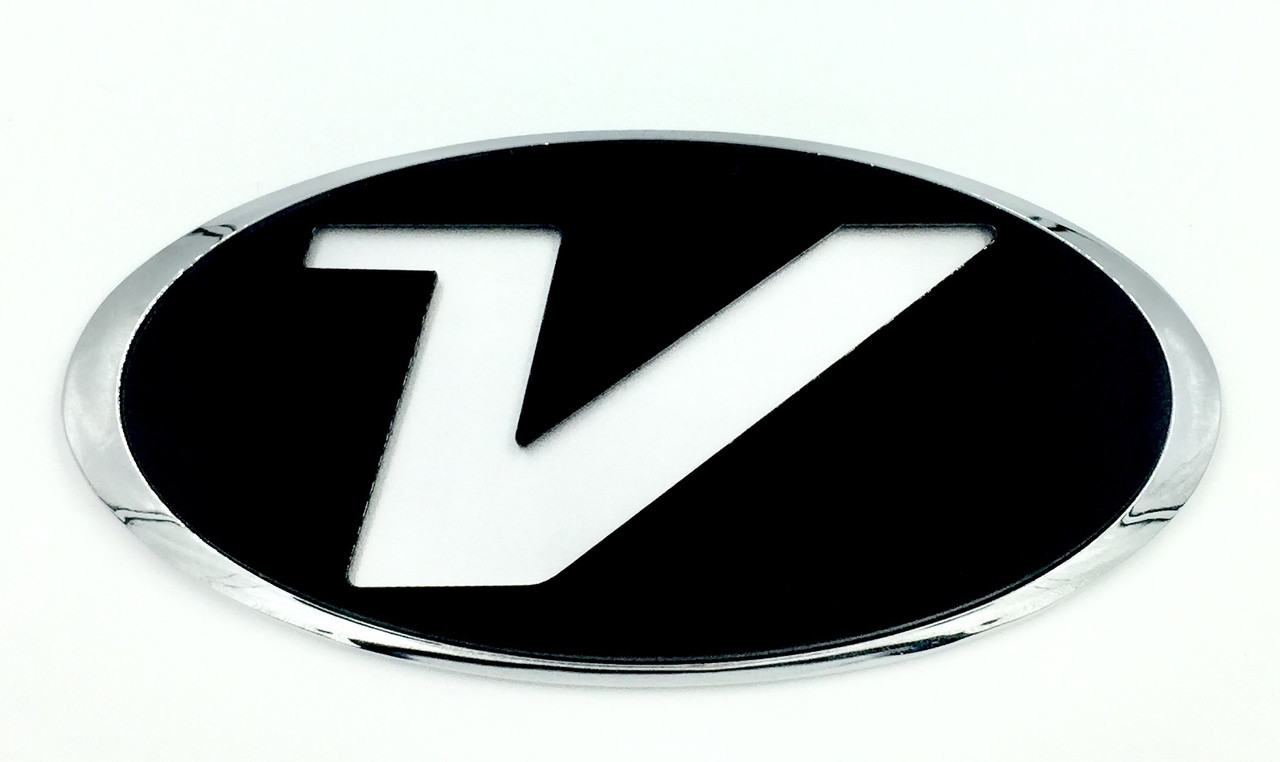 V badge emblem for the Hyundai Veloster base turbo model color V logo ...