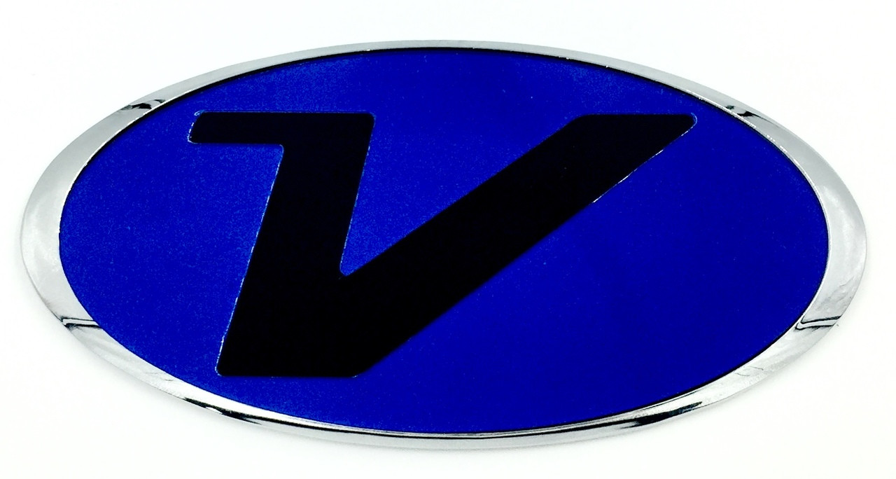 V badge emblem for the Hyundai Veloster base turbo model color V logo ...