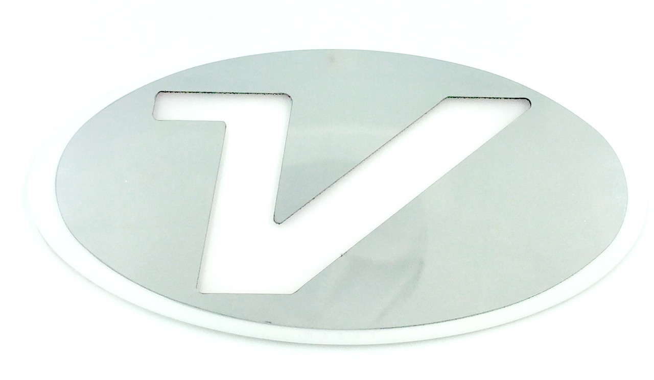 V badge emblem for the Hyundai Veloster base turbo model color V logo ...