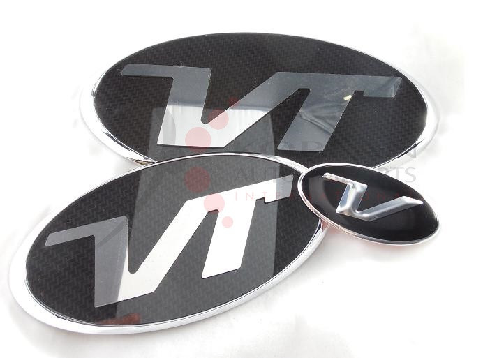 2018-2019 Veloster Loden "VT" Emblem Set 7pc - Korean Auto Imports