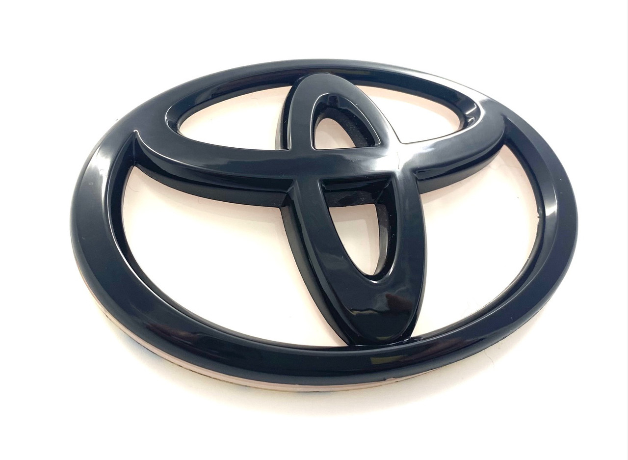 Black toyota emblems black toyota badge, black toyota logo custom ...