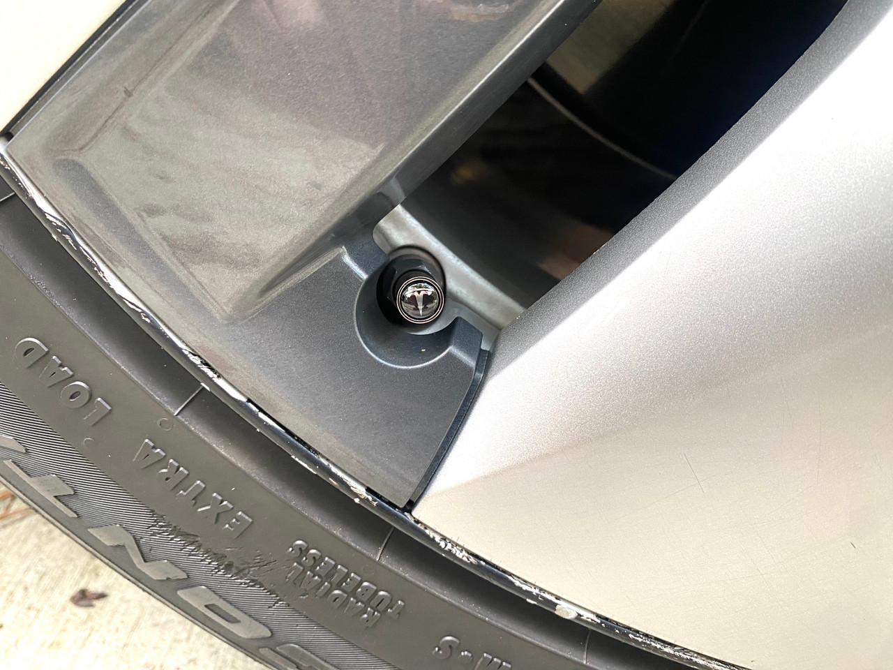 tesla valve stem caps logo emblem t badge model s model x valve caps ...