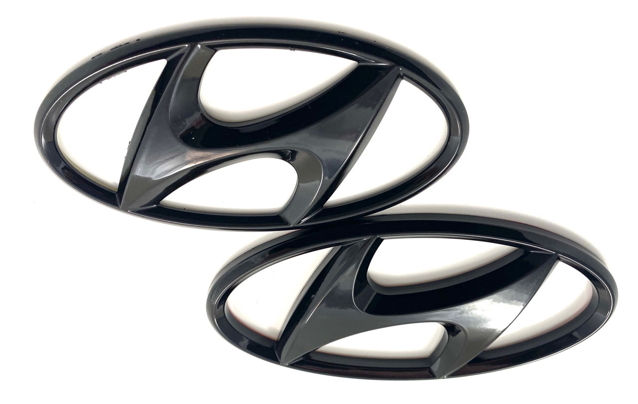 veloster h black emblem logo badges n model base turbo black h emblem ...