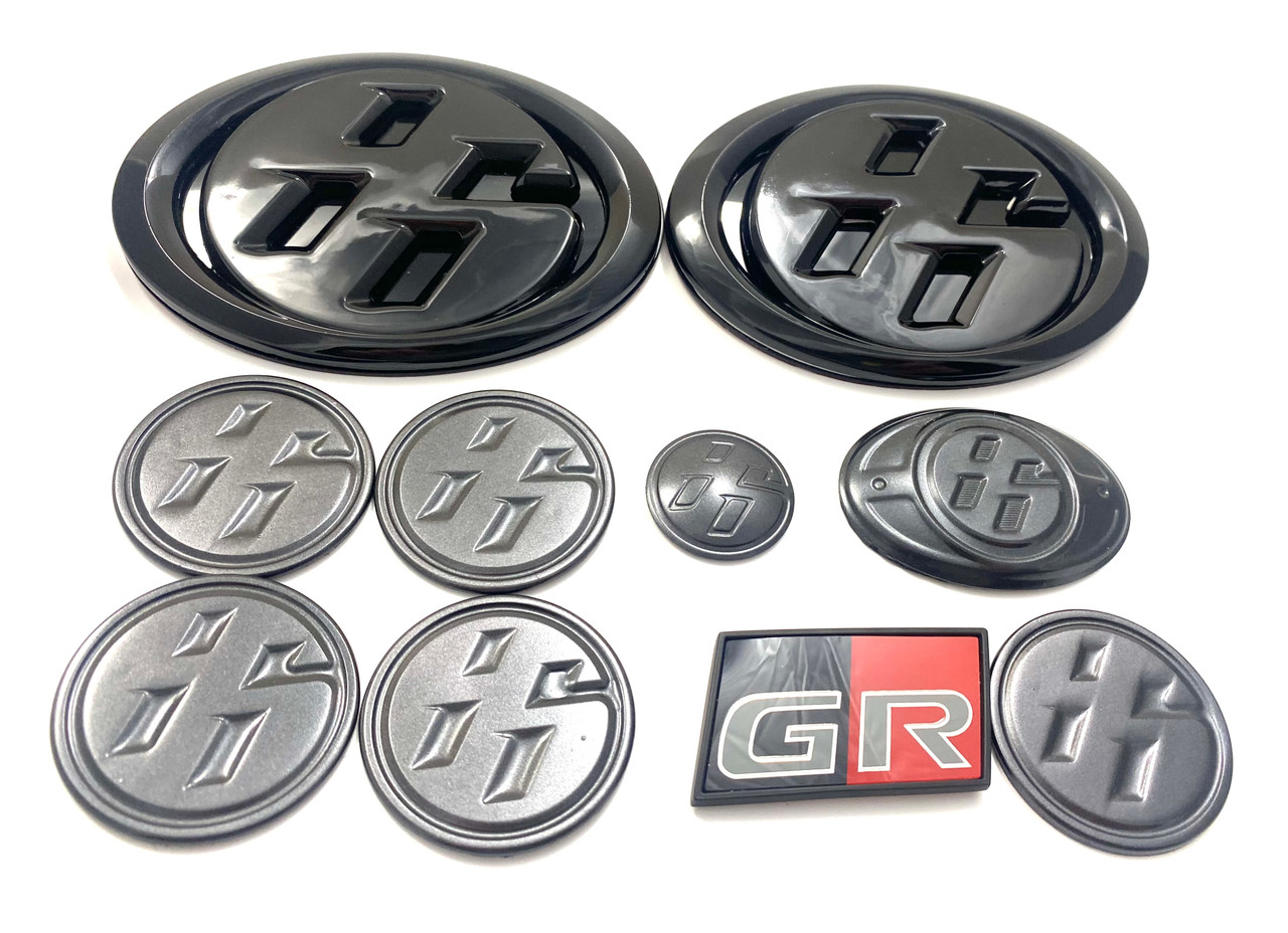 12pc conversions kit black chrome black chrome gloss black emblems ...