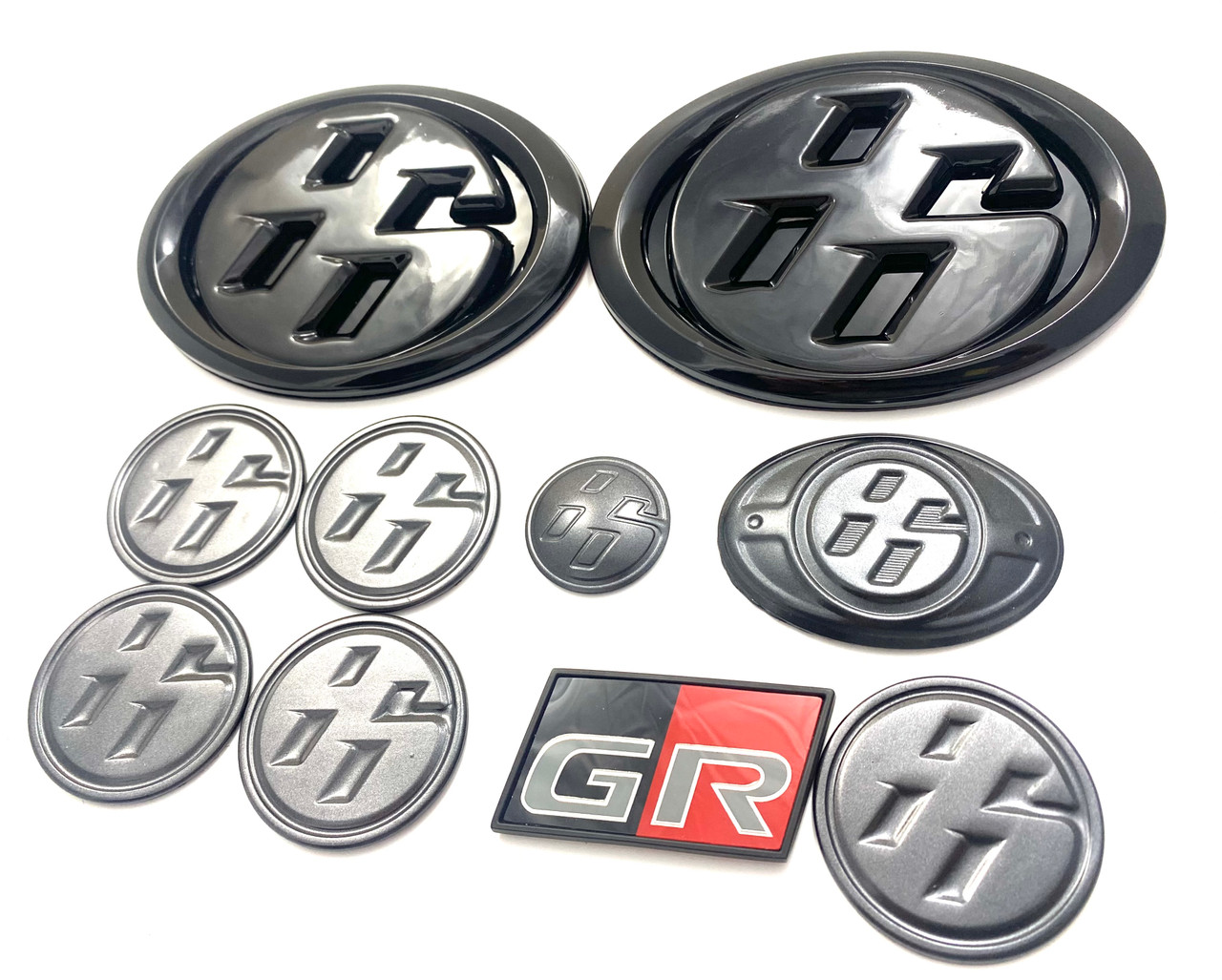 12pc conversions kit black chrome black chrome gloss black emblems ...