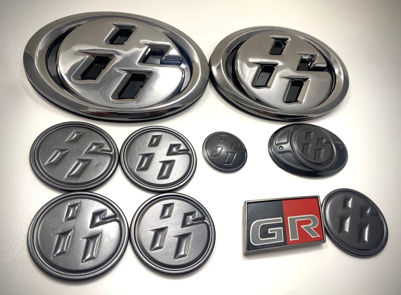 12pc conversions kit black chrome black chrome gloss black emblems ...
