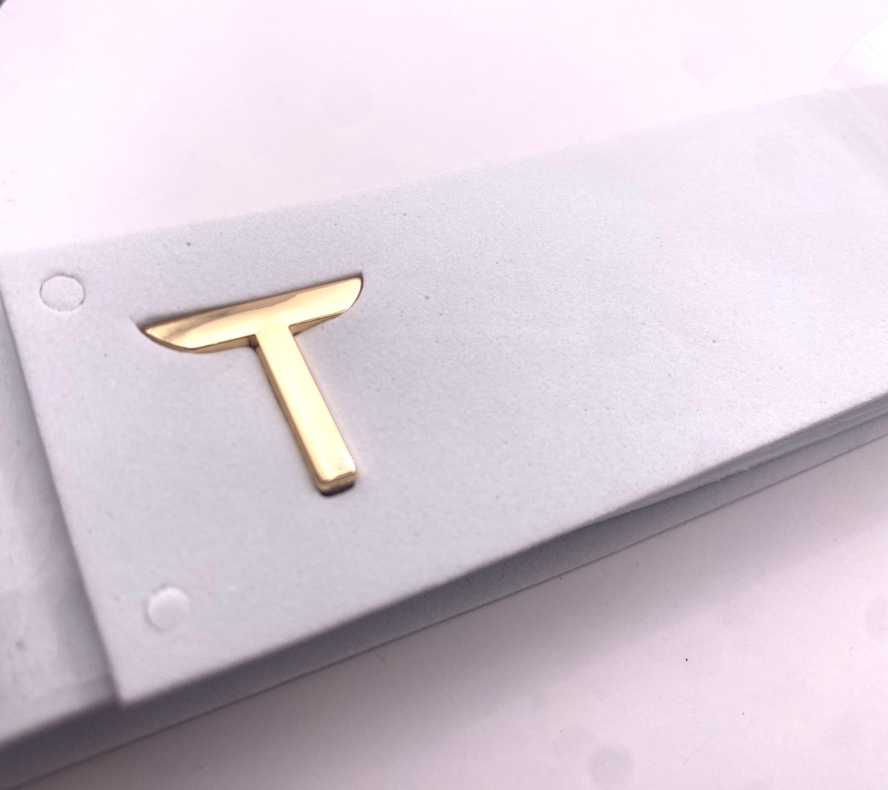 metal gold plated tesla lettering emblem badge logo rear letters ...