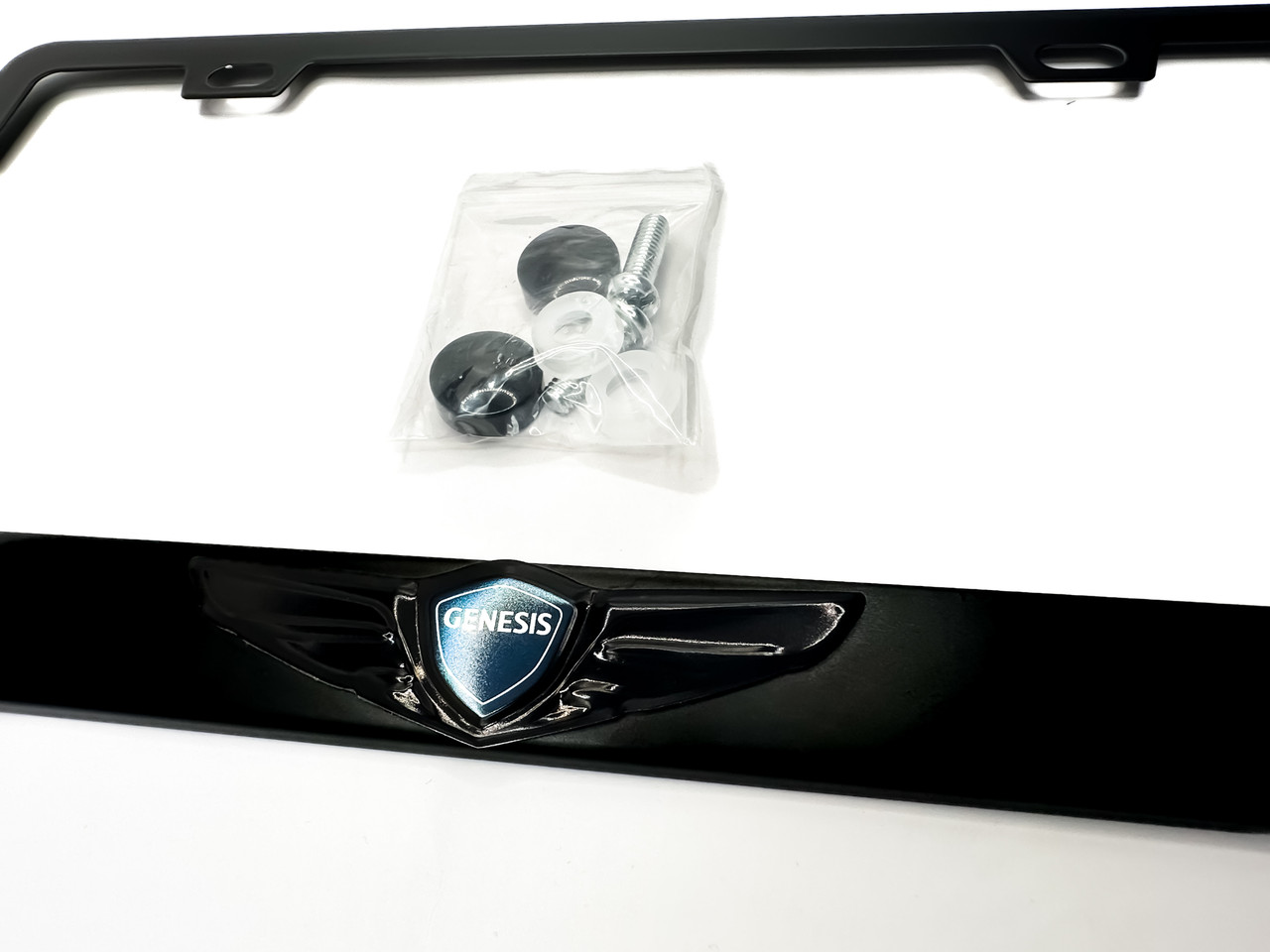 gv70 gv80 gv60 g90 Genesis black license plate frame satin genesis mini ...