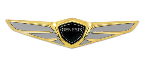 Genesis Brand 24K Gold Genuine Wing Badge Emblem - Korean Auto Imports