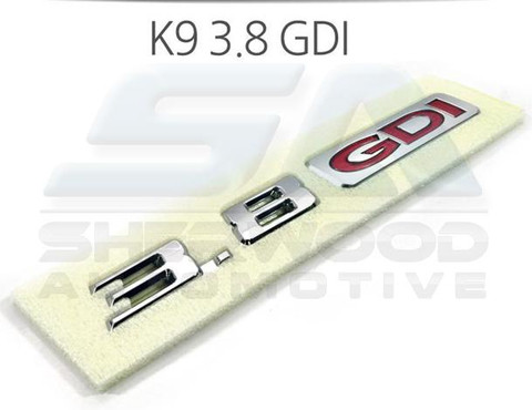 K900 "3.8 GDI" Emblem Plaque - Korean Auto Imports