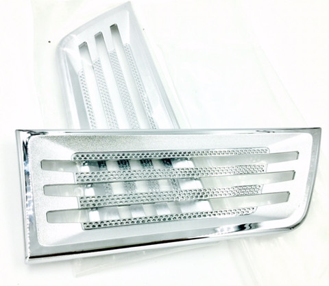 Dodge Nitro chrome side fender vent cover set 2pc 2007 2008 2009 2010 ...