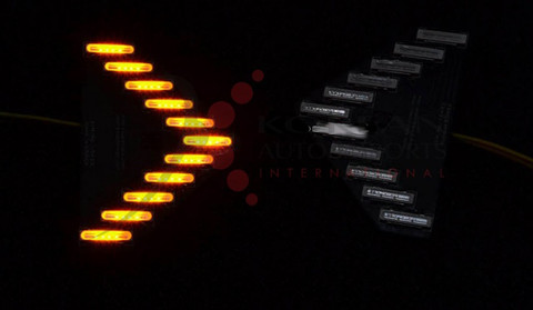 ExLED Sequential SST-7 LED Side Mirror Arrow Set 2pc - Korean Auto Imports