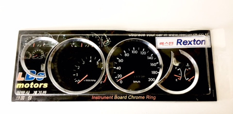Ssangyong Rexton Chrome Speedo Rings Set