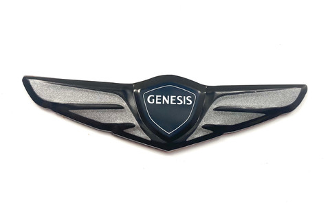 black wing emblem genesis wing steering wheel emblem coupe sedan ...