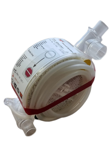 CO2-Absorber with O2 connecting tube