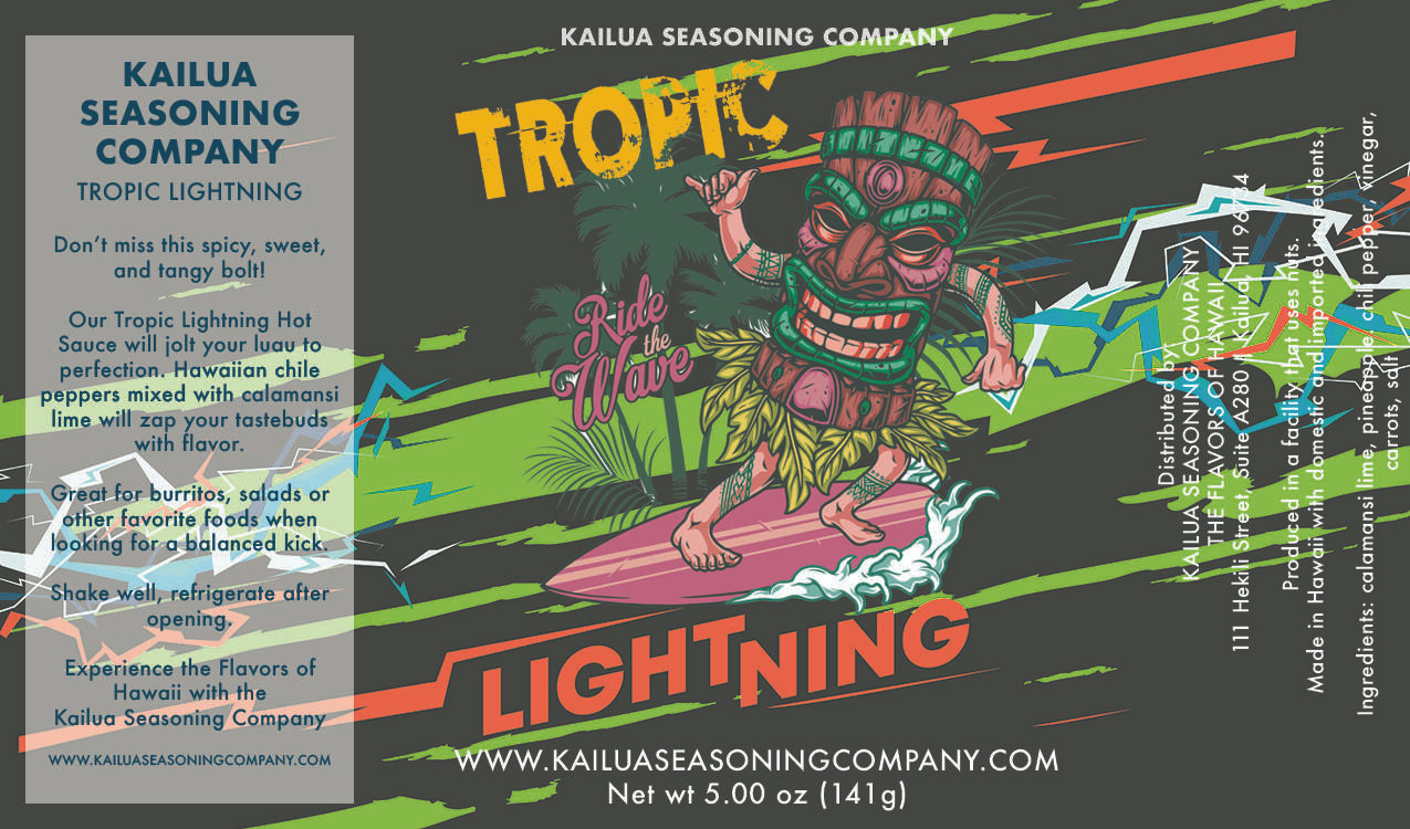 Tropic Lightning Hot Sauce | Hawaiian Chiles, Calamansi Lime