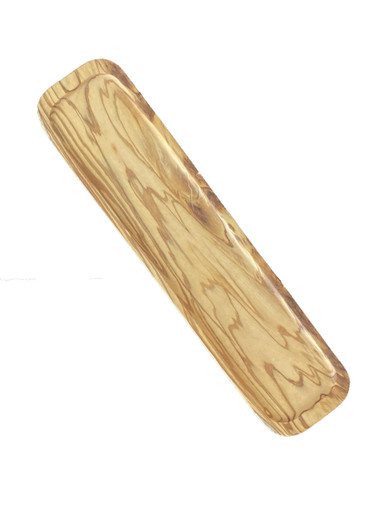 Olive Wood Spoon Rest | Handcrafted for Counter or Stove