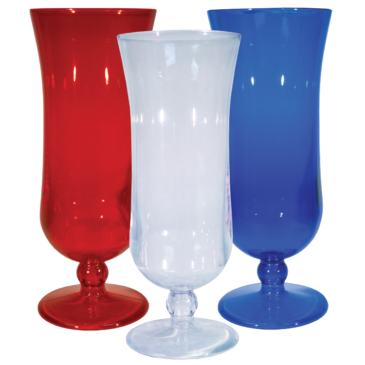 Styrene Hurricane Glass