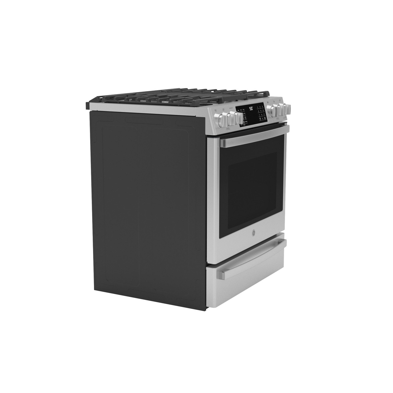 GE Profile™ 30" Smart Slide-In Front-Control Gas Fingerprint Resistant ...