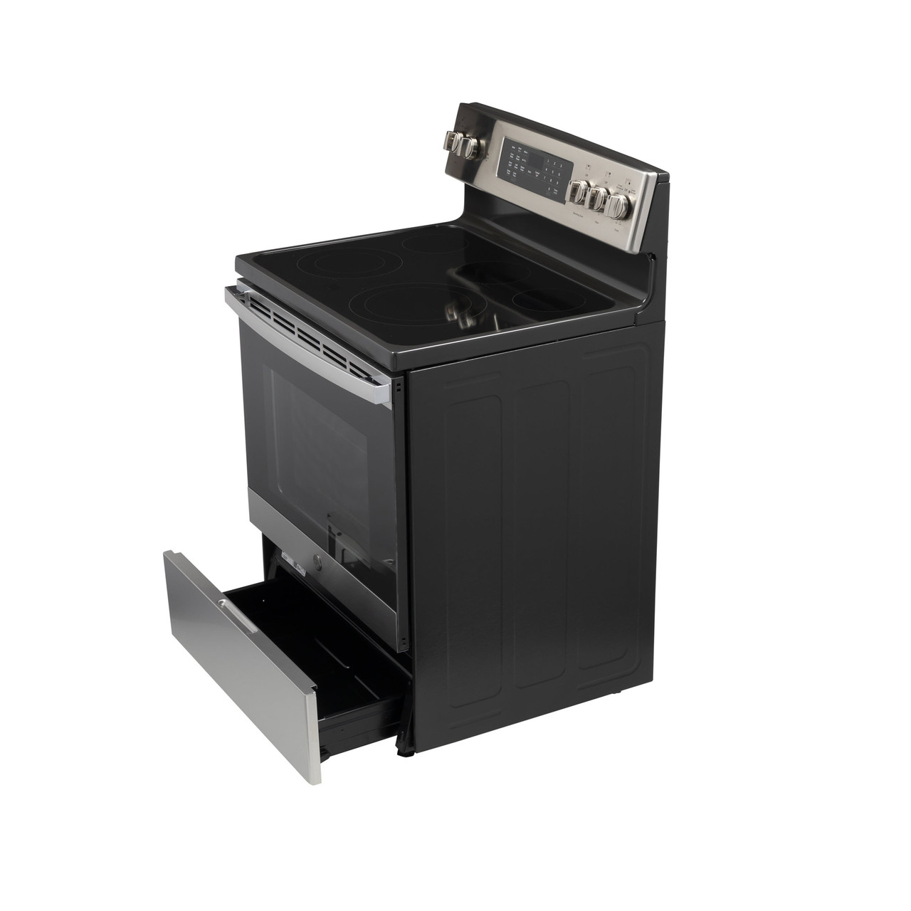 GE® 30" Free-Standing Electric Convection Range with No Preheat Air Fry ...