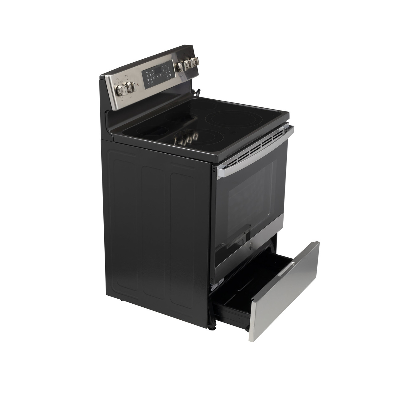 GE® 30" Free-Standing Electric Convection Range with No Preheat Air Fry ...