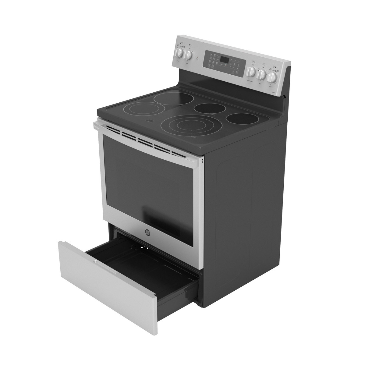 GE Profile™ 30" Smart Free-Standing Electric Convection Fingerprint ...