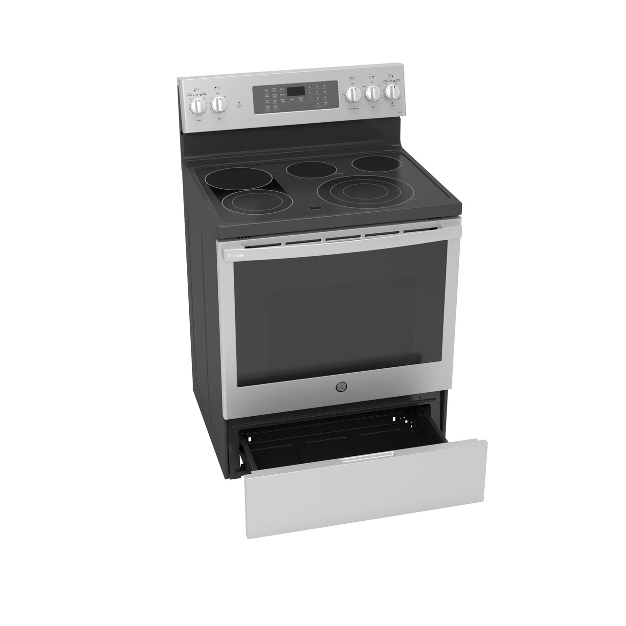 GE Profile™ 30" Smart Free-Standing Electric Convection Fingerprint ...