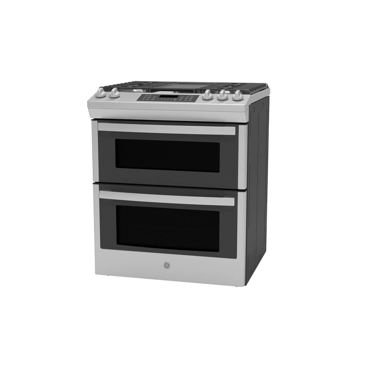 GE 30" Slide-In Front Control Gas Double Oven Range - JGSS86SPSS - GE ...