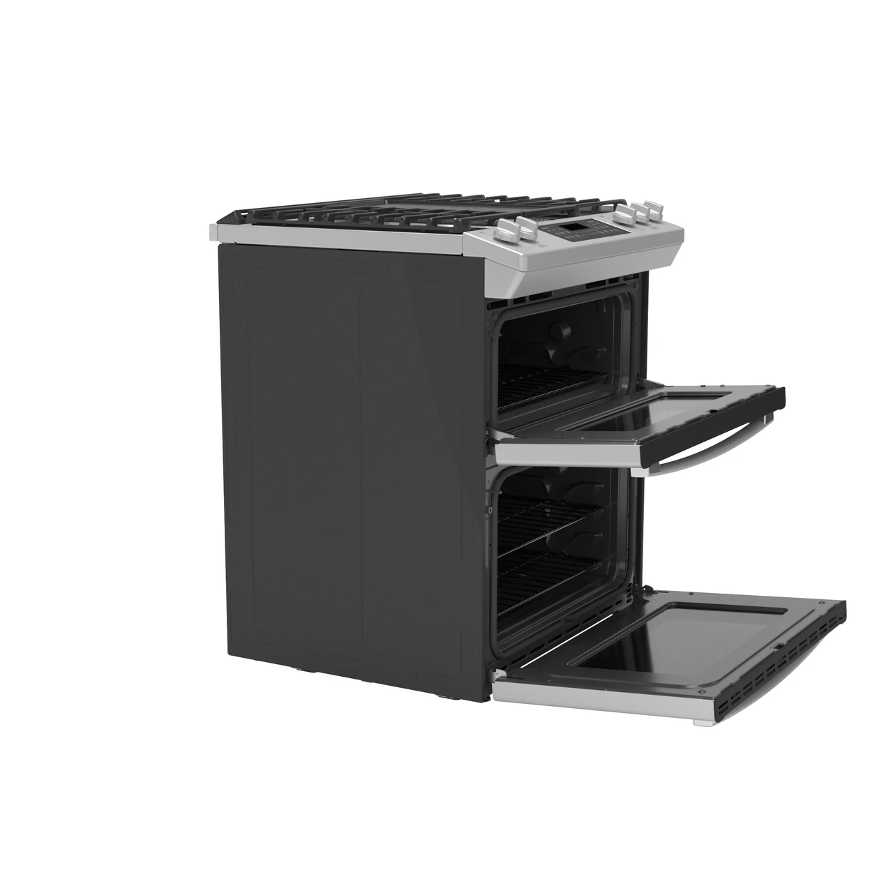 GE 30" Slide-In Front Control Gas Double Oven Range - JGSS86SPSS - GE ...