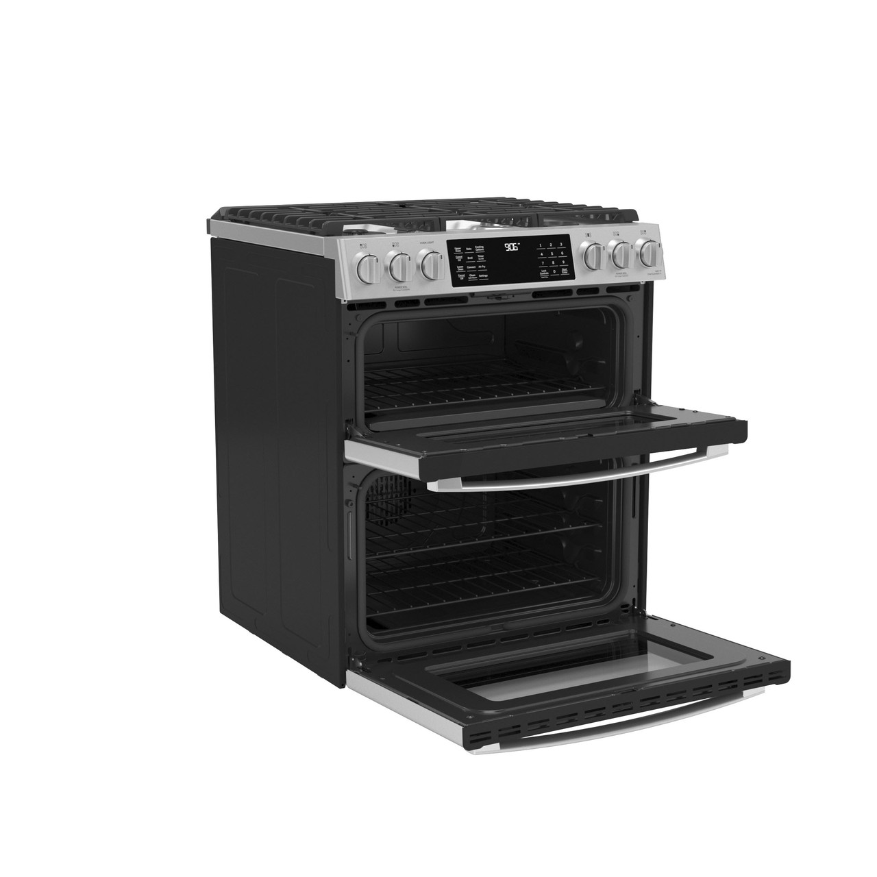 GE Profile™ 30" Smart Slide-In Front-Control Gas Double Oven Convection ...