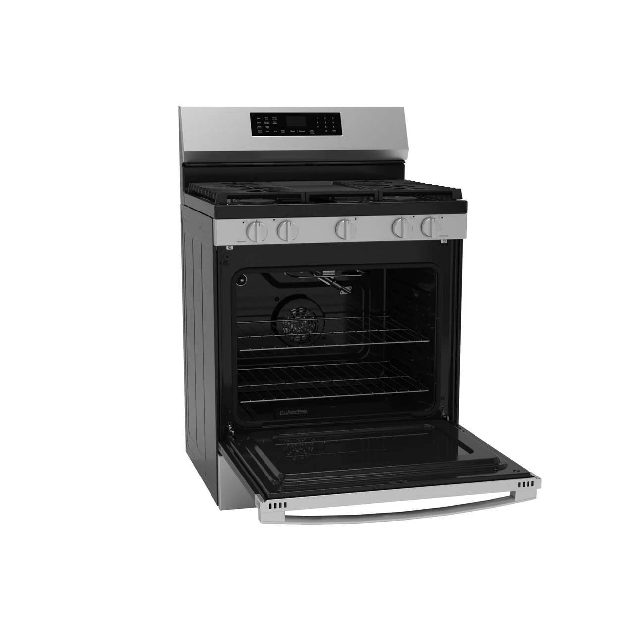 GE® 30" Free-Standing Gas Convection Range with No Preheat Air Fry and ...